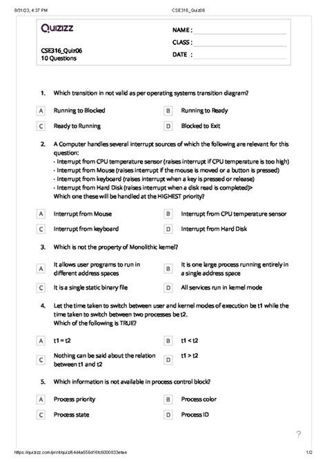 CSE Quiz Cse Met Quiz PM CSE Quiz Studocu