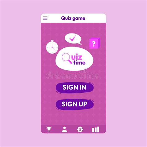 Quiz Test Lottery Millionaire Menu Template Quiz Game Frame Main Menu