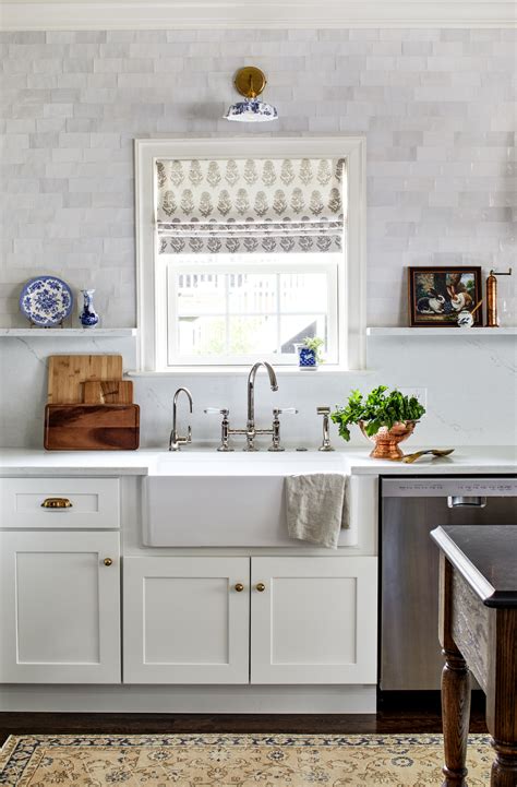 Tile Backsplash Around Pass Through Window 75 Beautiful Kitchen