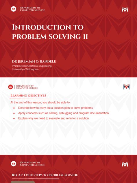 Introduction To Problem Solving Iipptx Pdf Computer Programming