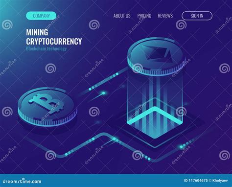 Mining Bitcoin And Ethereum Crypto Currency Mining Server Farm Room Video Card Data