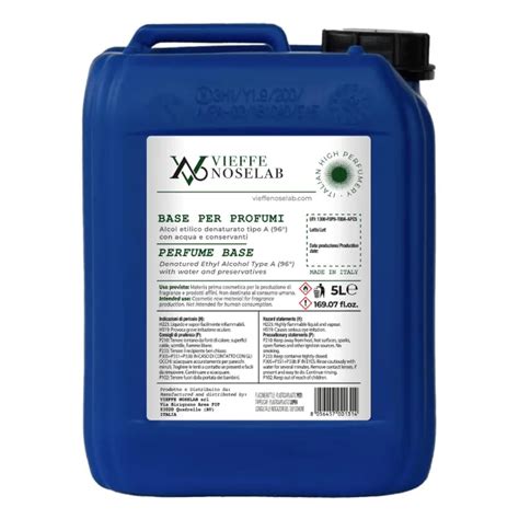 Cosmetic Grade 96 Ethanol Alcohol 5l Bulk Packaging Private Label For