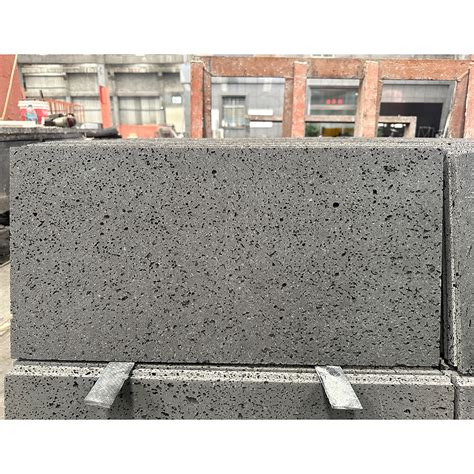 Volcano Black Lava Stone Tiles Charcoal Porous Basalt For Outdoor