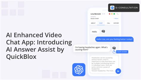 AI Enhanced Video Chat App Introducing AI Answer Assist By QuickBlox