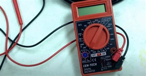 How To Use A Cen Tech Multimeter 7 Function Guide