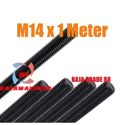 Jual Asdrat Baja Longdrat Baja M14 X 1 Meter Baja Grade 8 8