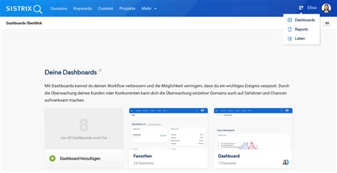 Dashboards SISTRIX