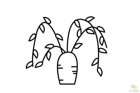 柳树简笔画大全 柳树简笔画