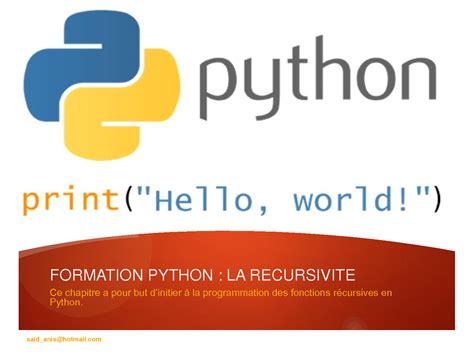SOLUTION Programmation des fonctions récursives en Python Studypool