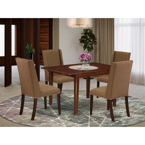 Homestock Rustic Ranch Furniture Mlfl5 Mah 18 5 Piece Rectangular