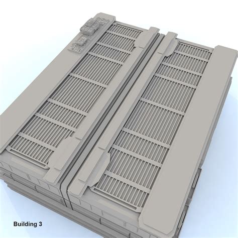 科幻建筑集7 3d模型 29 Max Obj Fbx Free3d