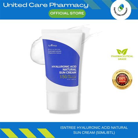 Isntree Hyaluronic Acid Natural Sun Cream 50mlbtl Shopee Malaysia