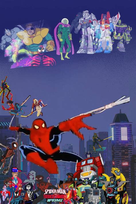 Spider Man And Transformers Prime Poster V2 By Msmyessamhno On Deviantart