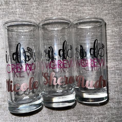 Custom Shot Glass Vinyl Name Decal Shot Glass Vinyl Decal Shot