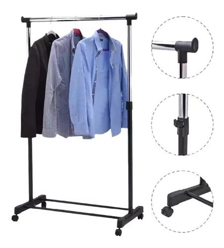 Perchero Colgador De Ropa Simple Con Ruedas Cuotas sin interés
