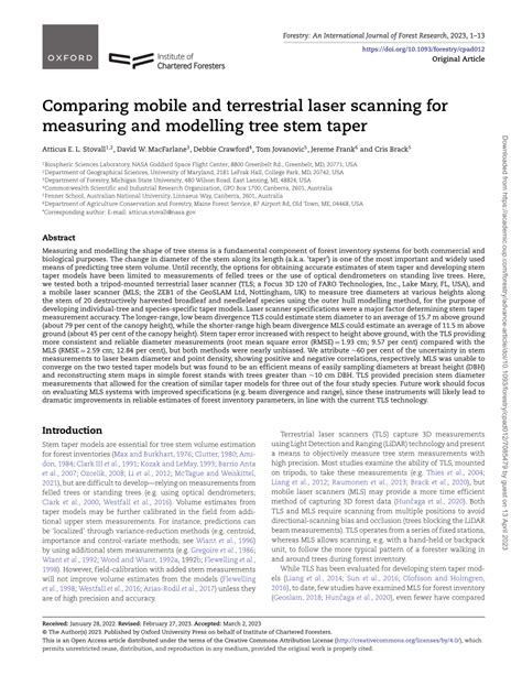 pdf comparing mobile and terrestrial laser scanning for measuring and