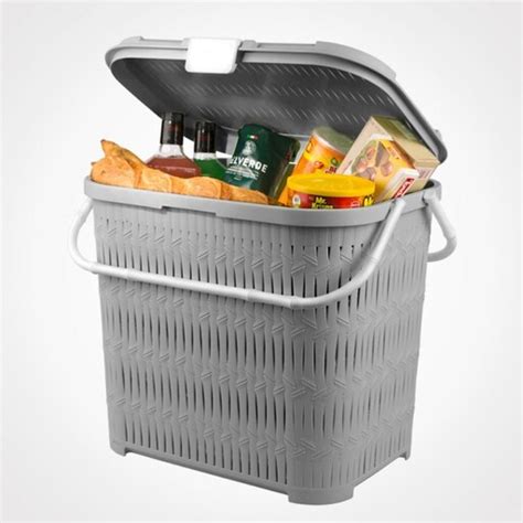 خرید و قیمت سبد پیک نیک دربدار بلند طرح بامبو لیمون Limon از غرفه