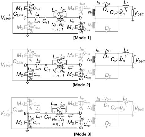 Equivalent Circuits Of Each Operation Mode Download Scientific Diagram