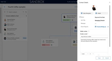 Navigating Organisation Charts In Dynamics 365 Sales