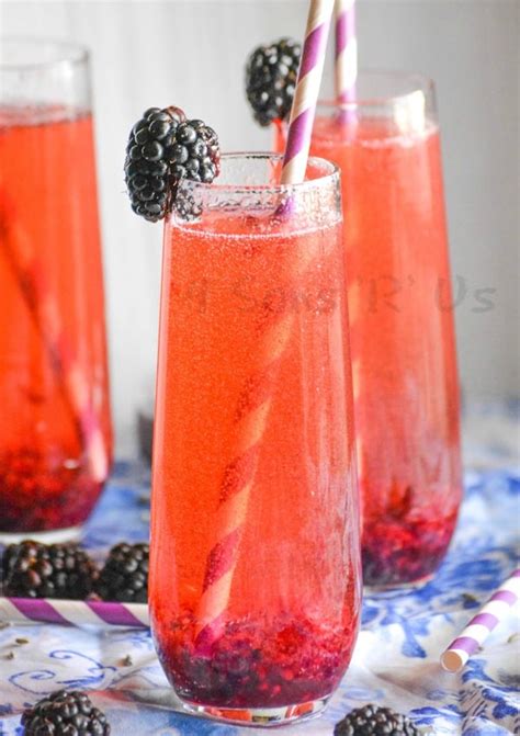 Blackberry Lavender Champagne Cocktail 4 Sons R Us