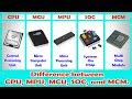 Difference Between CPU MPU MCU SOC And MCM