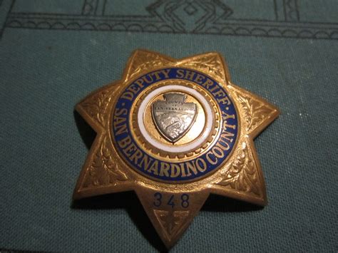 Collectors Badges Auctions San Bernardino California Sheriffs Deputy