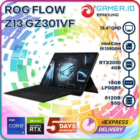 Jual Asus Rog Flow Z13 Gz301vf I9 13900h Rtx2050 16gb 512gb 13 0qhd