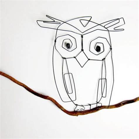 Owl Wire Wire Art Wire Sculpture Art