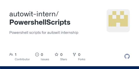 github autowit intern powershellscripts powershell scripts for