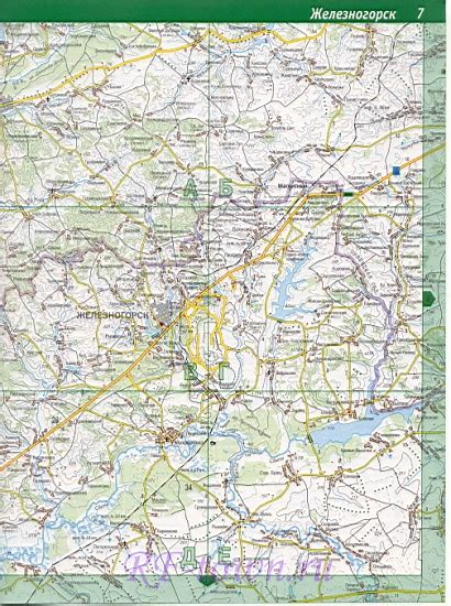 Карта Дмитриевского района Подробная карта Дмитриевский район Курской области