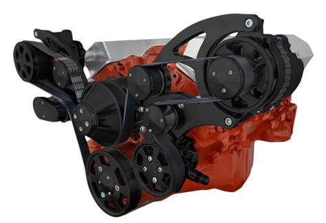 Cvf Chevy Small Block Wide Mount Serpentine System With A C