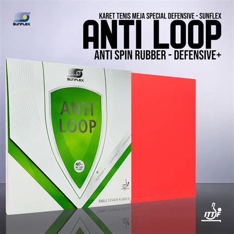 ยางคางคาวปงปองปงปองปงปอง Sunflex Anti Loop Anti Spin Original Shopee Thailand