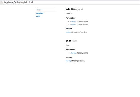 使用 documentation js 生成 JS API 文档 在这里留下心情