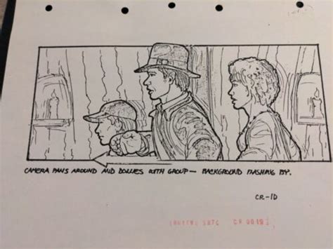Indiana Jones Temple Of Doom Storyboard Movie Prop Spielberg Lucas Star