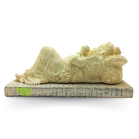 Sleeping Ganesha Statue With Base Daun T