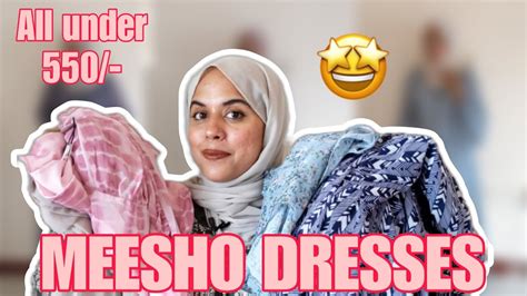 MEESHO DRESSES HAUL UNDER 550 MALAYALAM Meesho Meeshohaul YouTube
