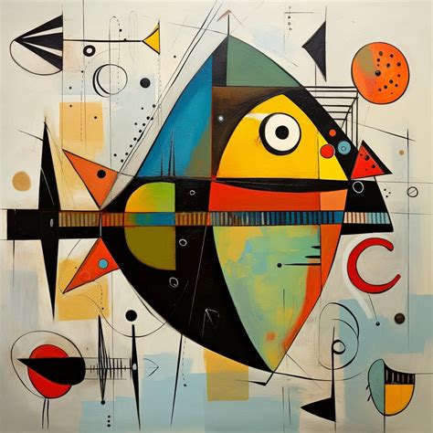 Picasso Style Cubist Fish Wall Art Bundle