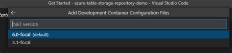 Aspnet Core Azure Table Storage Repository Pattern