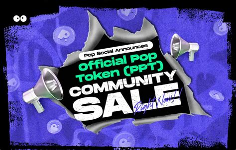 Pop Social Announces Official Pop Token PPT Community Sale