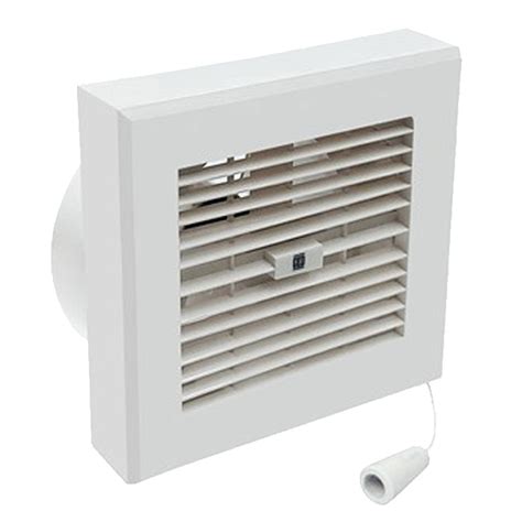 Ced 100mm 4 Inch Bathroom Kitchen Wall Extractor Exhaust Fan Pull Cor