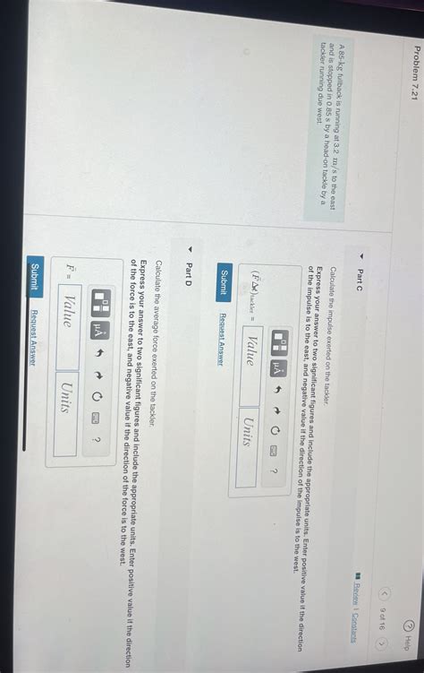 Solved Problem 7 21 Help 9 Of 16 Part C Review I Constants A Chegg