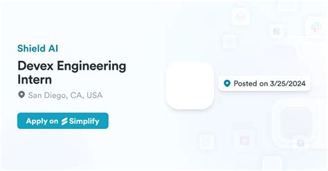 Devex Engineering Intern Shield Ai Simplify Jobs