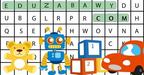 Wykreślanka dla dzieci Zabawki Gra online za darmo