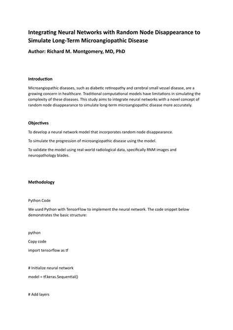 Pdf Integrating Neural Networks With Random Node Disappearance To