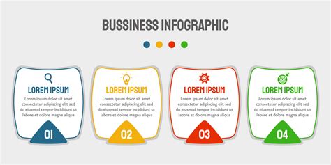 Vector Business Infographic Design With Icons And Options Or Steps Used For Presentations
