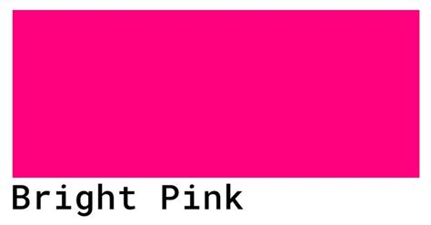 Bright Pink Color Codes Hex Rgb Cmyk Values
