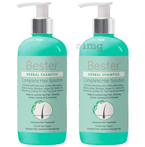 Bester Herbal Shampoo Complete Hair Soution 300ml Each Buy Combo
