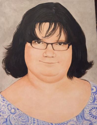 Jeanne Wright Wear Realistic Acrylic Portrait School