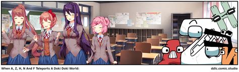 Alphabet Lore X Ddlc Sorry But I Made H With Eyelashes U