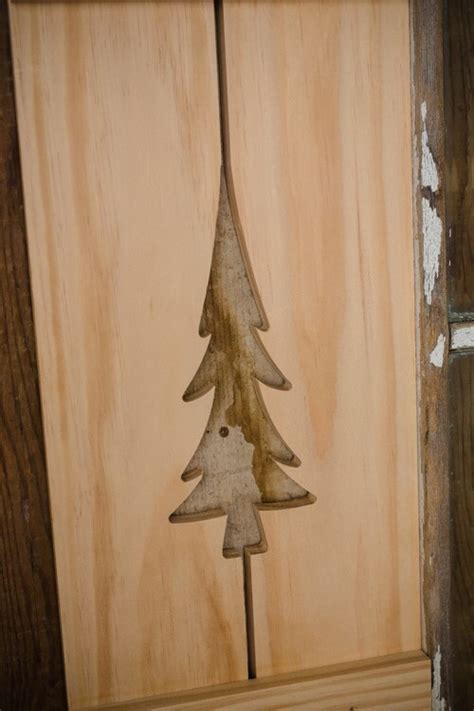 Pine Tree Exterior Shutter Made Of Pine Wood